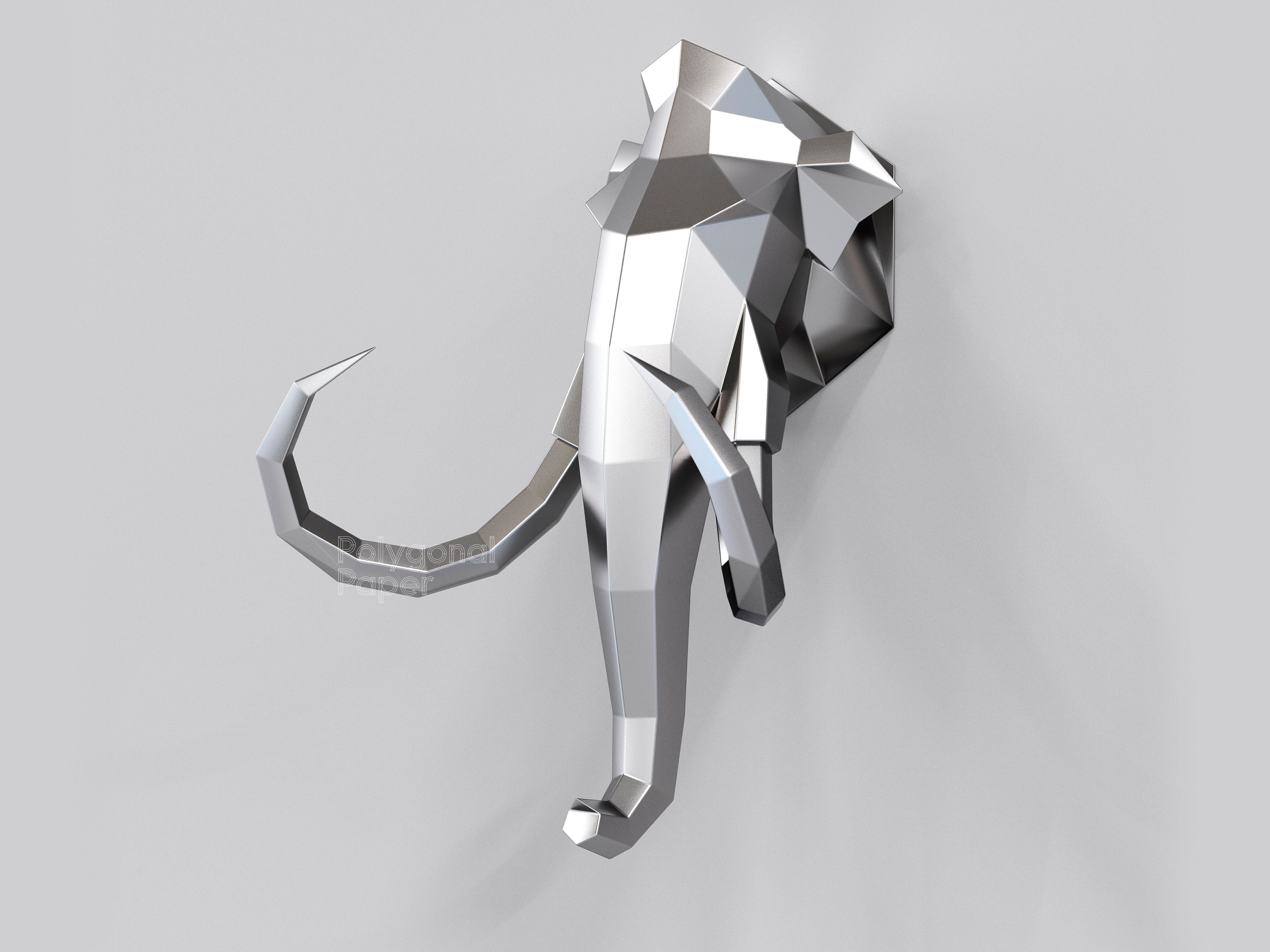 Mammoth Head in DXF Format for Assembly From Sheet Metal. | Etsy Australia