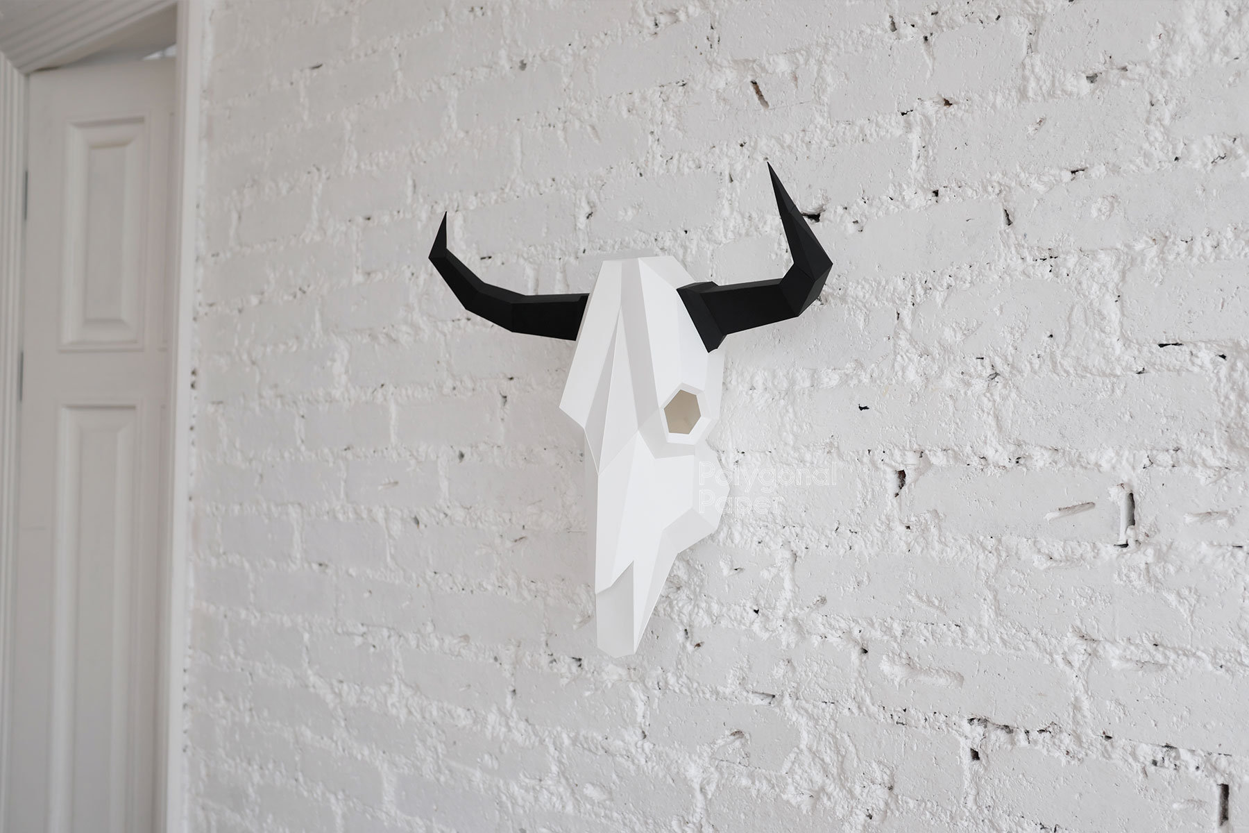Bull Skull: Digital Files for Papercraft. Printable PDF - Etsy