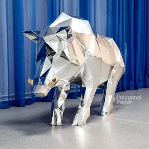 Boar: Digital Files for Papercraft. Printable PDF Template, SVG ...