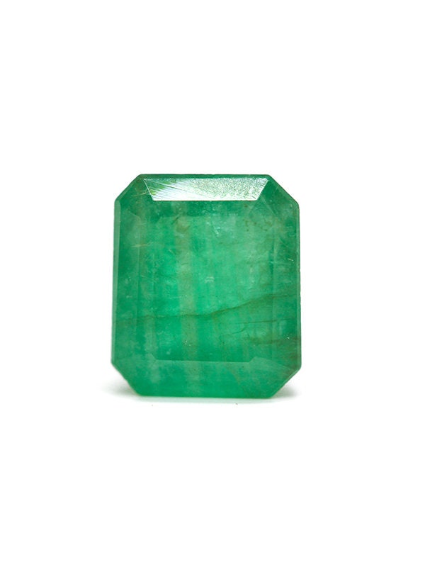 100% NATURAL EMERALD 4.18 Carat Natural Gemstone Cushion Shape Emerald ...