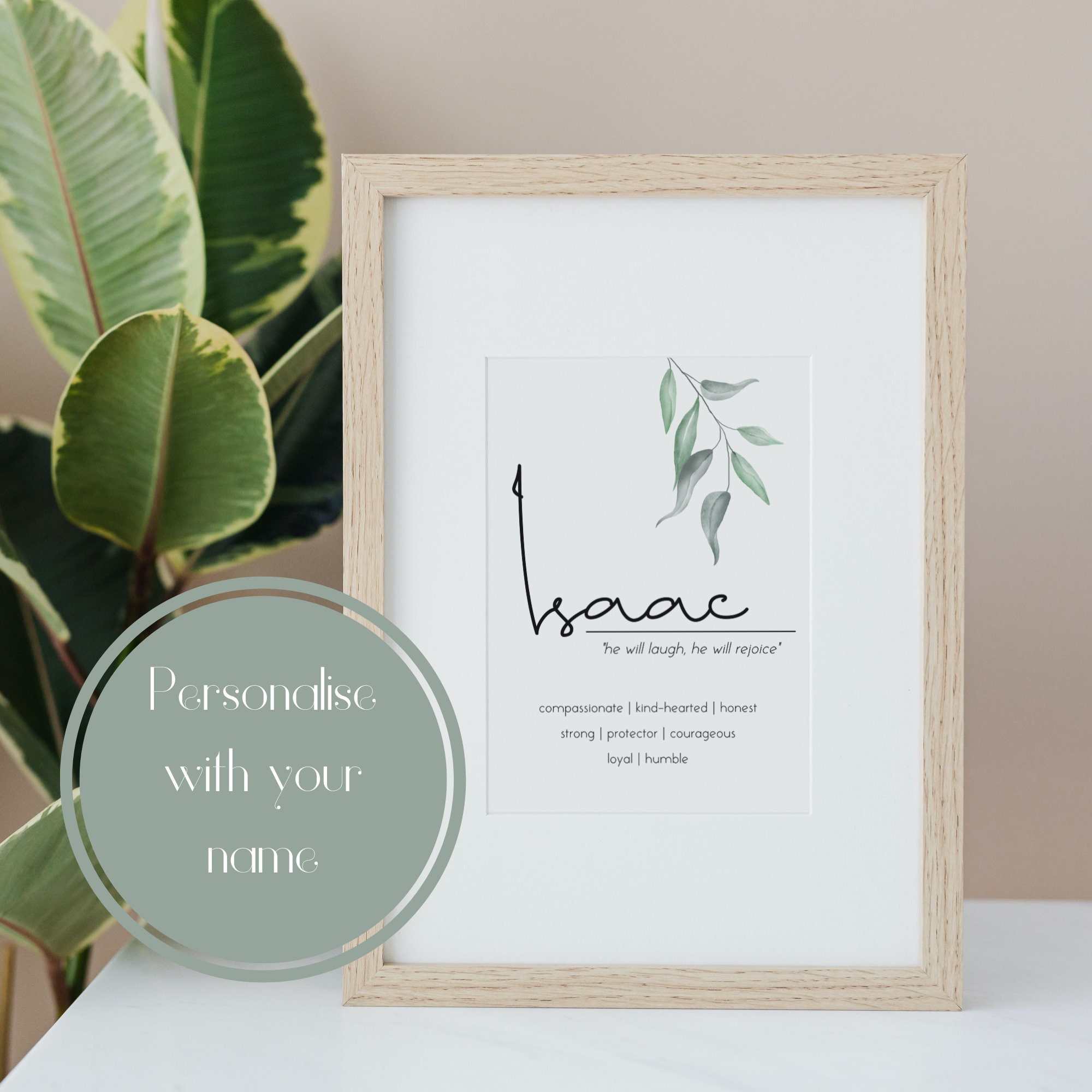 Personalised Baby Name Printable New Born Baby Gifts Name - Etsy