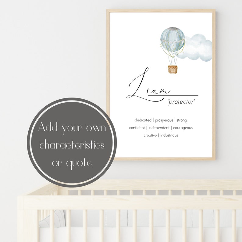 Personalised Baby Name Printable New Born Baby Gifts Name - Etsy