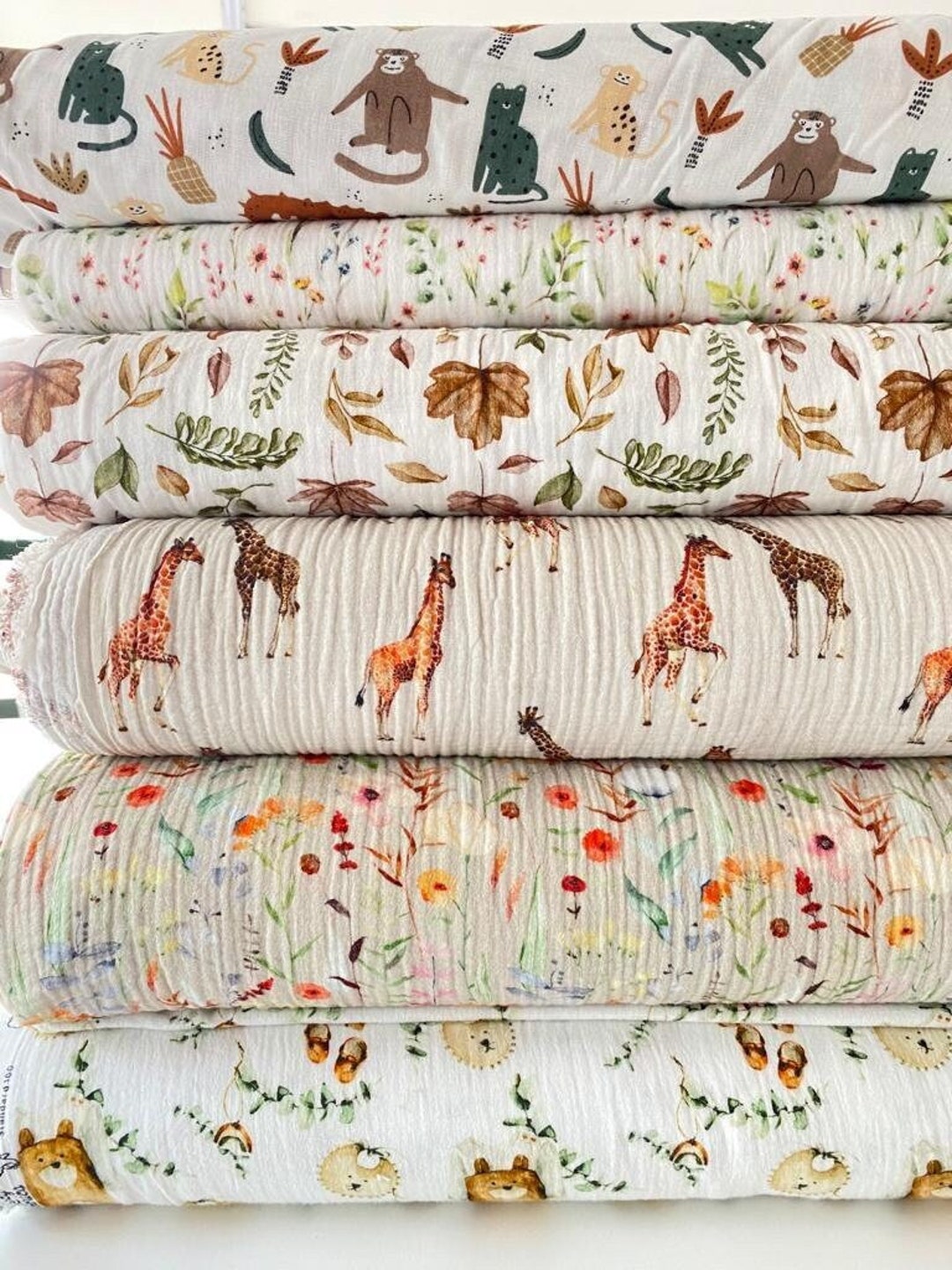 Patterned Muslin H 130 Cm - Etsy