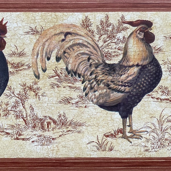 Rooster Wallpaper - Etsy