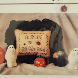 LADYBUG LANE the Witch is in W/ladybug Halloween Cross - Etsy