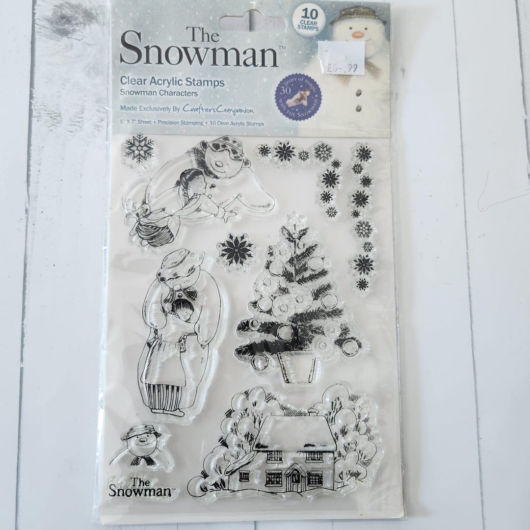 THE SNOWMAN - Raymond Briggs, Crafter's Companion Stamp Set - 10 Clear ...