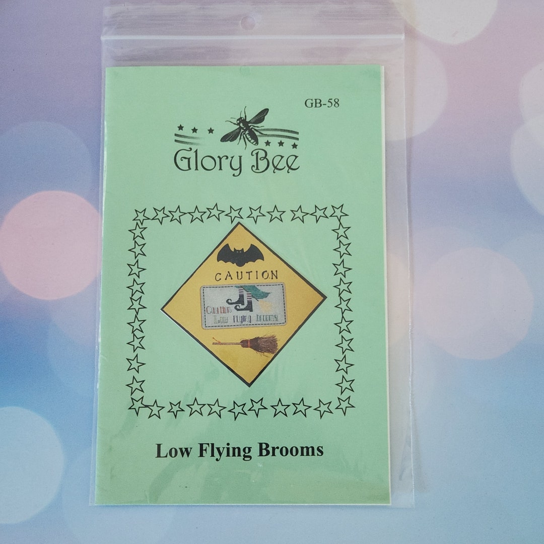 GLORY BEE Low Flying Broom Halloween Cross Stitch Pattern - Etsy