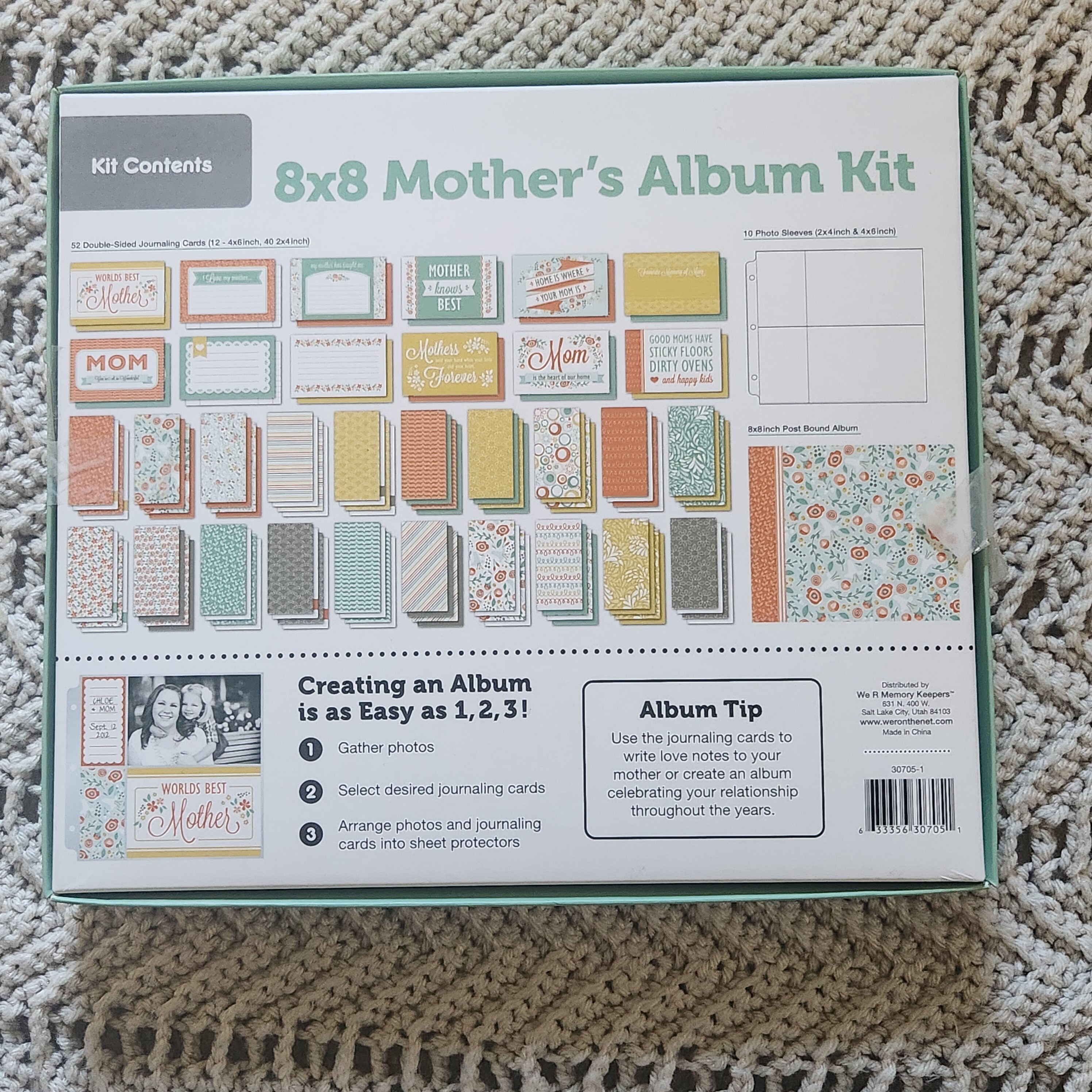 We R Memory Keepers - 8x8 MOTHER'S ALBUM - Kit - Mom, Photo Album, Gift ...