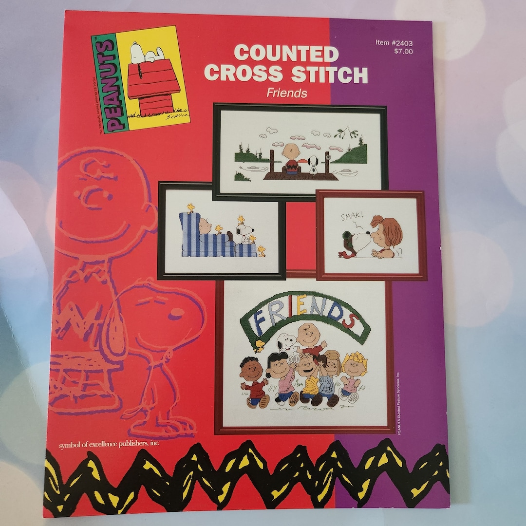 Leisure Arts - Peanuts Counted Cross Stitch Chart #2403 - FRIENDS ...
