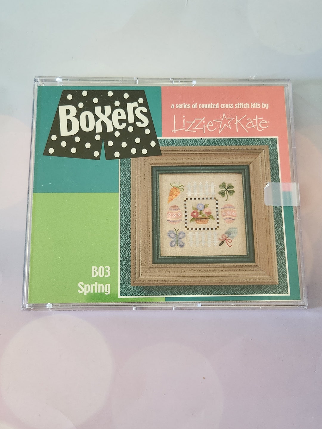 Lizzie Kate Cross Stitch Kit - Boxer - SPRING - Nice Easy Stitch - Etsy