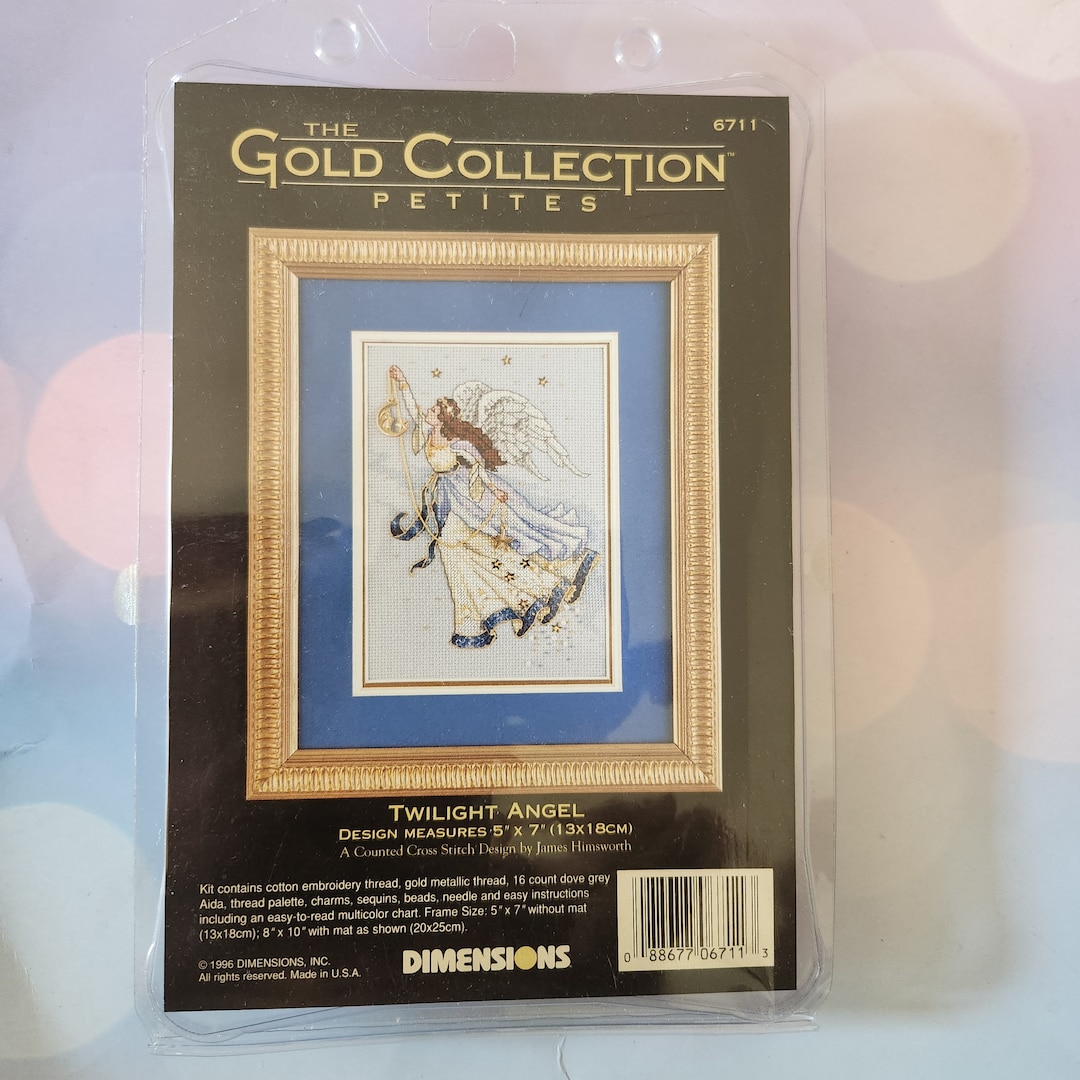 Dimensions Gold Collection Petites - TWILIGHT ANGEL Cross Stitch Kit - Etsy