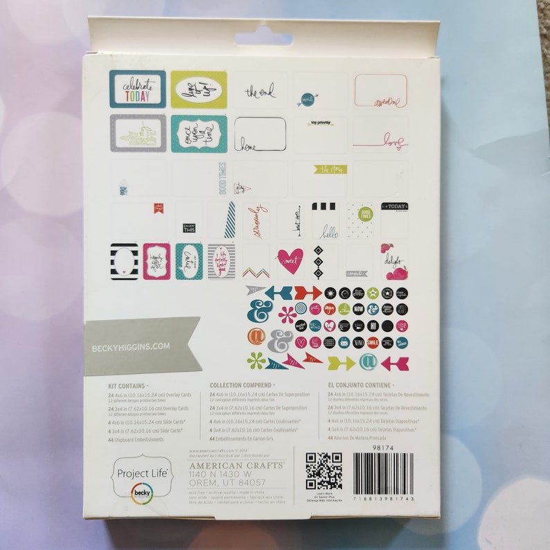Becky Higgins Project Life OVERLAY KIT 100 Pieces - Etsy