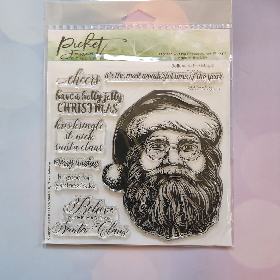 Picket Fence Stamp Set - BELIEVE in the MAGIC - Santa/christmas - Etsy