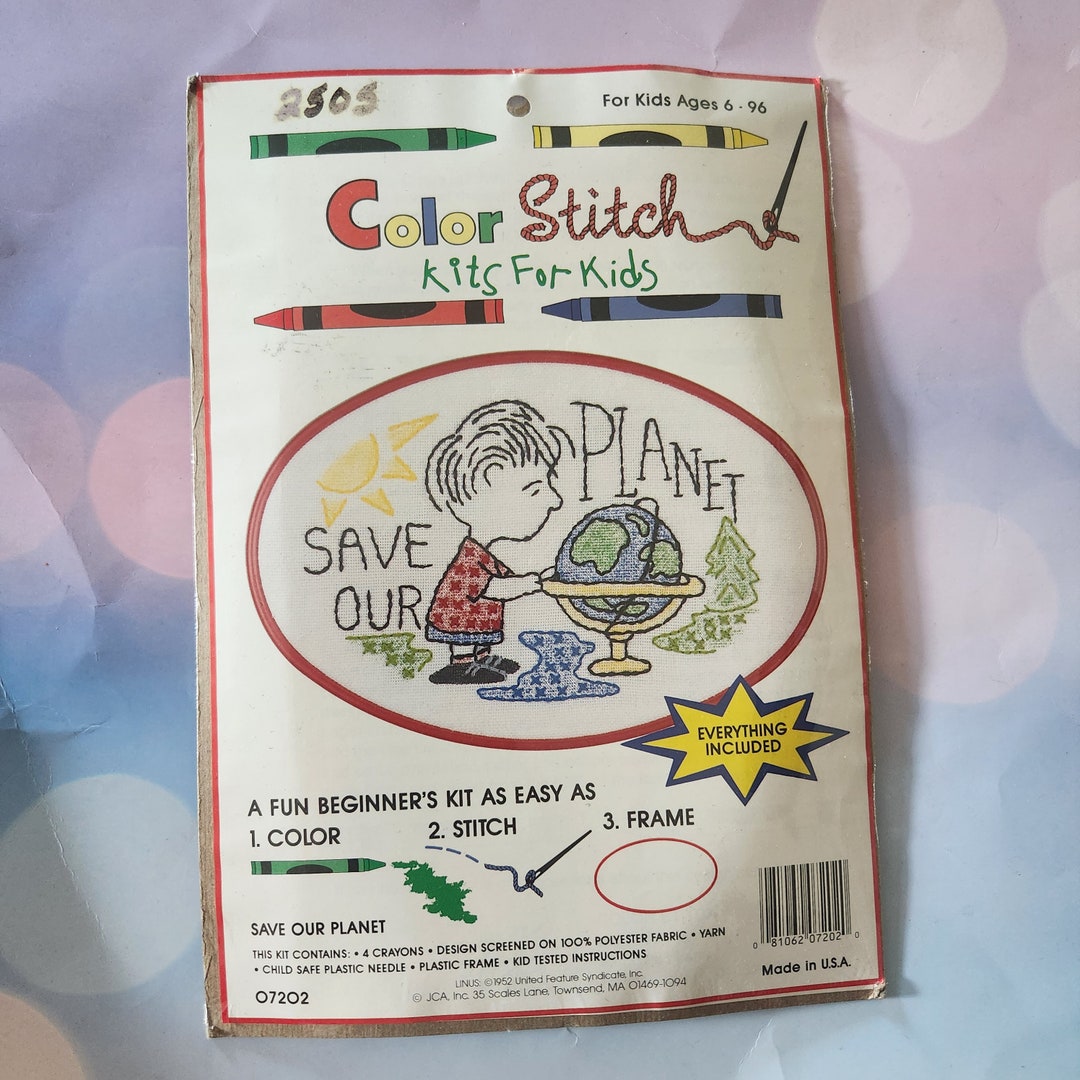 Color Stitch Kits for Kids - PEANUTS - SNOOPY - U CHOOSE Cross Stitch ...