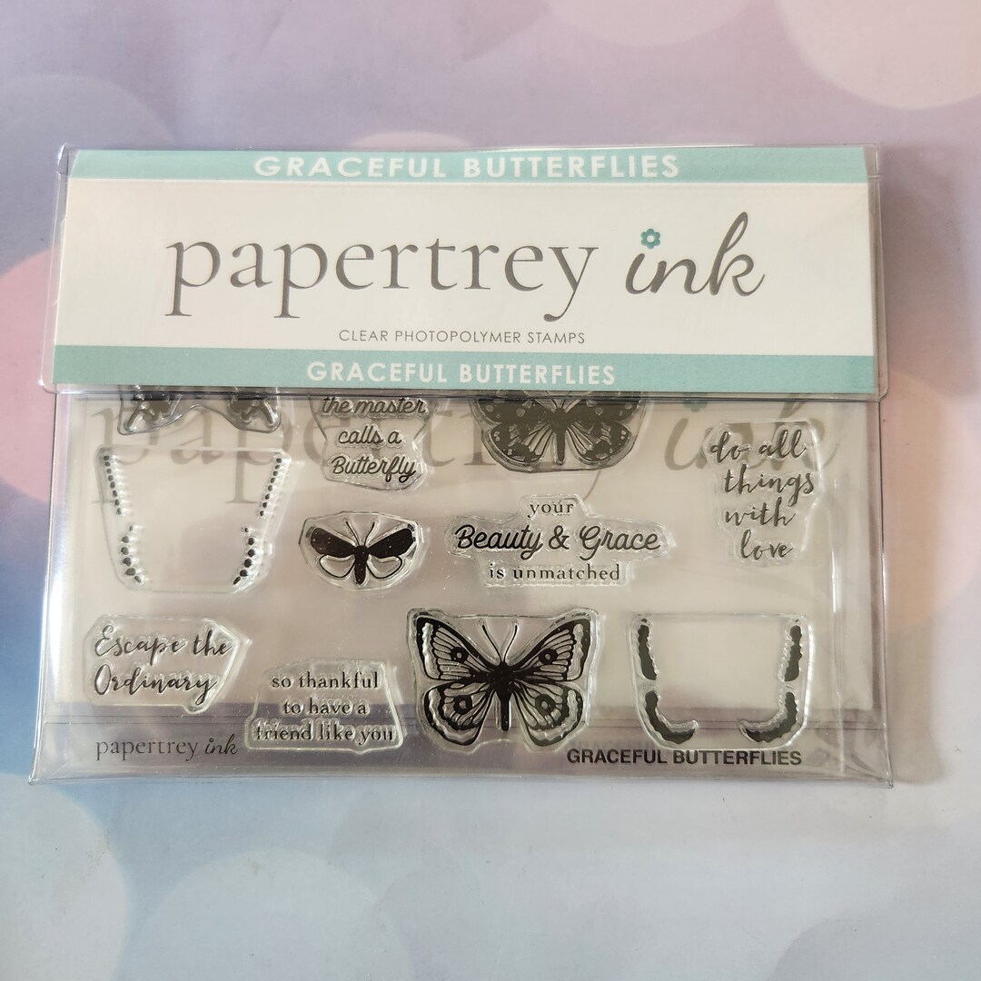 Papertrey Ink Clear Stamp Set GRACEFUL BUTTERFLIES Card Making ...