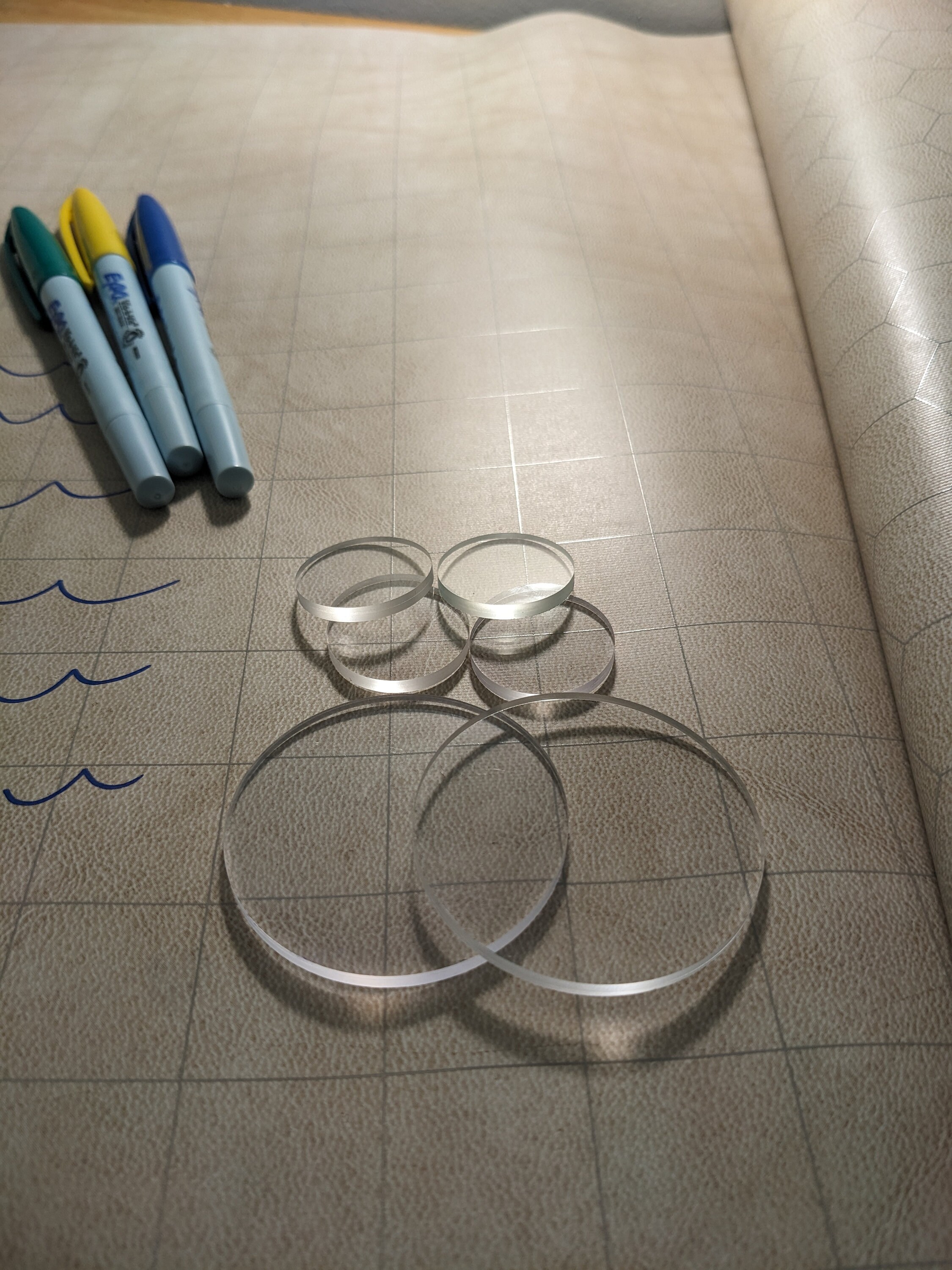 Dnd Monster/terrain Tokens Transparent Wet/dry Erase Safe 1 or 2 Inch ...