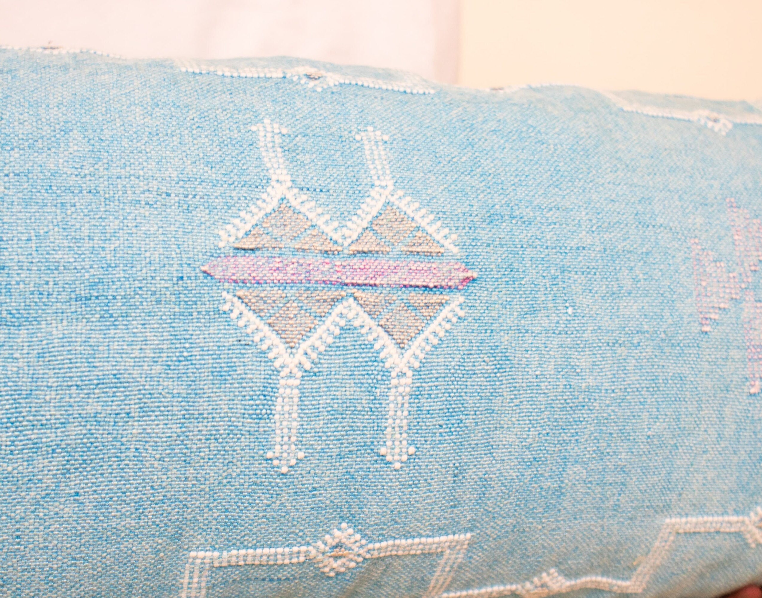 Cactus Silk Lumbar, Moroccan Cactus Silk Cushion, 14x36 Ethnic Lumbar ...