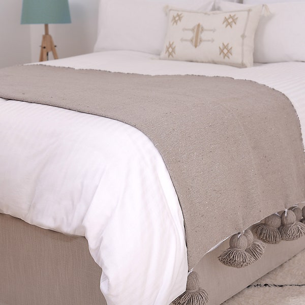 Moroccan Pom Pom Throw Blanket - Etsy