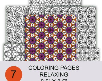 25 Satisfying Patterns Coloring Pages: for Kids, Teens, Adults | Adult ...