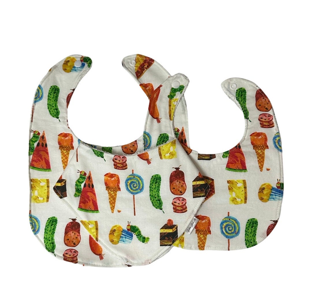 The Very Hungry Caterpillar Bibs - Etsy