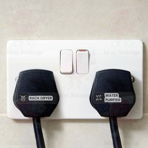 163 Pcs Light Plate Switch Power Plug PVC Sticker Labels for - Etsy