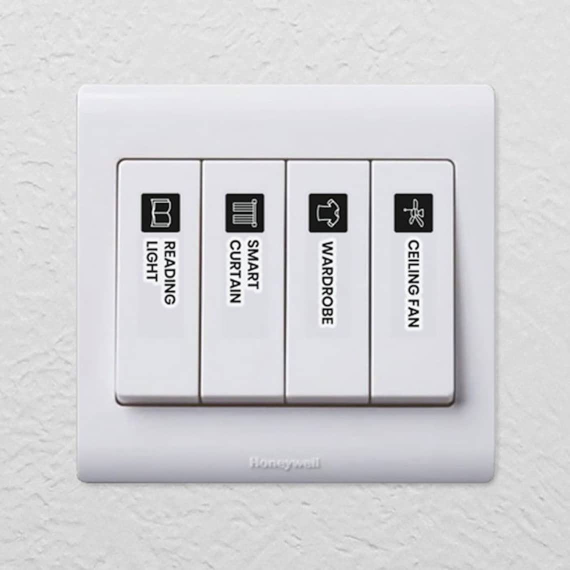 163 Pcs Light Plate Switch Power Plug PVC Sticker Labels for White ...