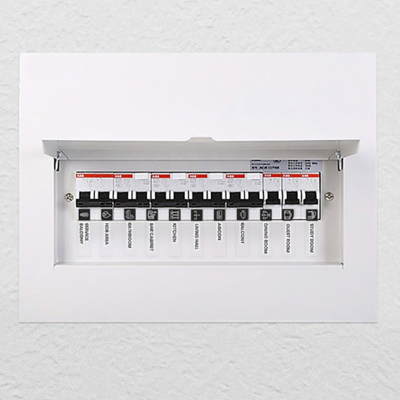 163 Pcs Light Plate Switch Power Plug PVC Sticker Labels for White ...