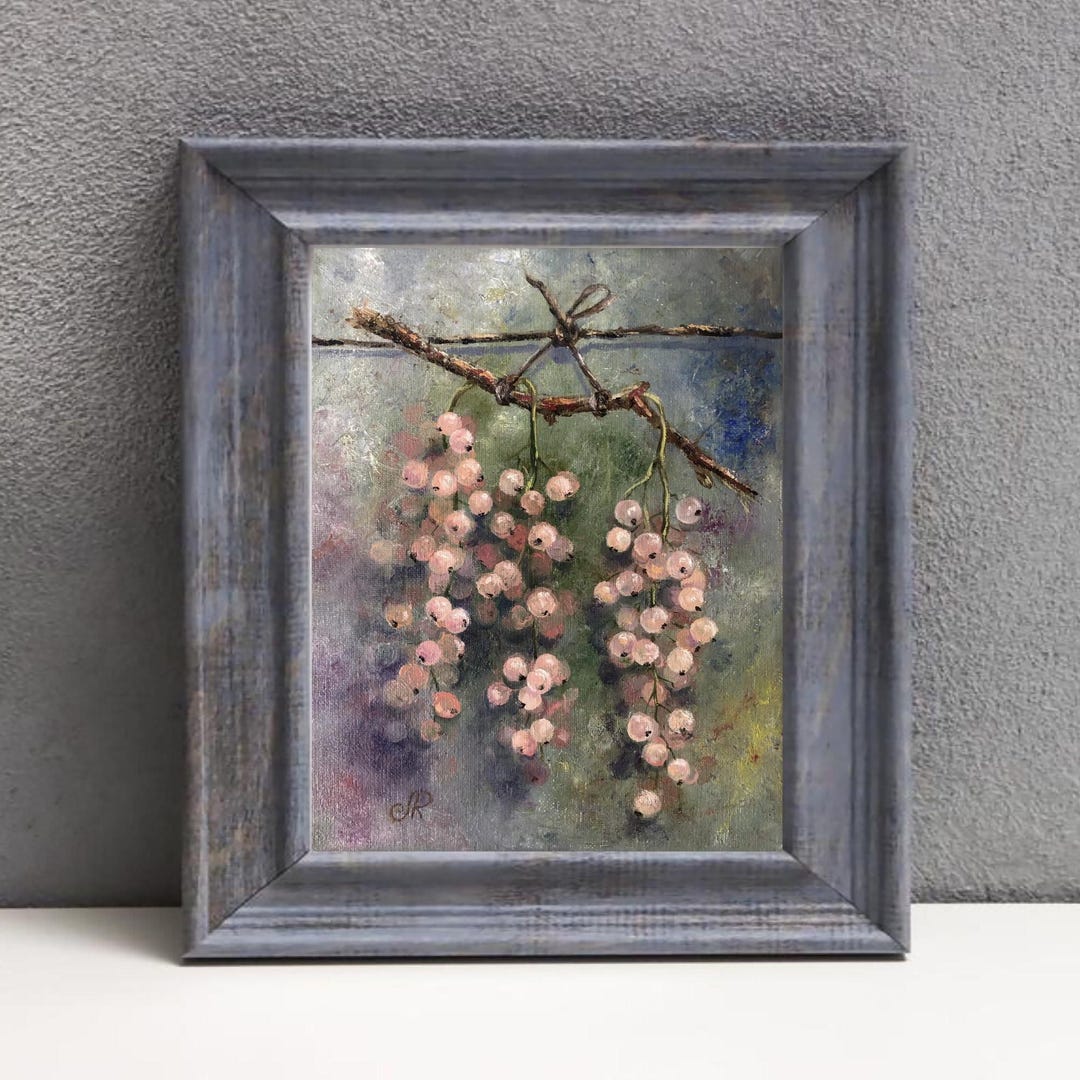 Fruit Still Life Berry Wall Art Original Painting Berries Artwork - Etsy