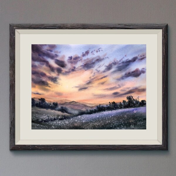 Sunset Painting - Etsy