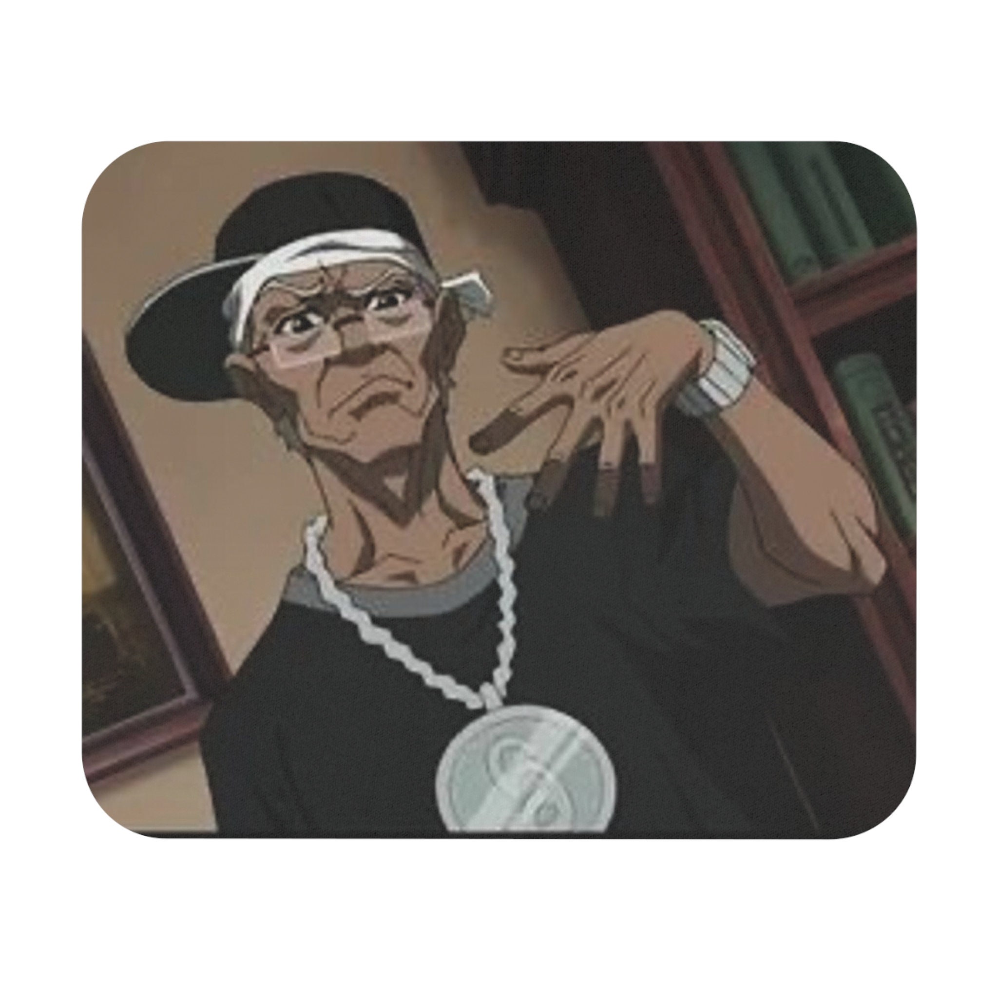 Boondocks Gangster Grandpa Mouse Pad - Etsy
