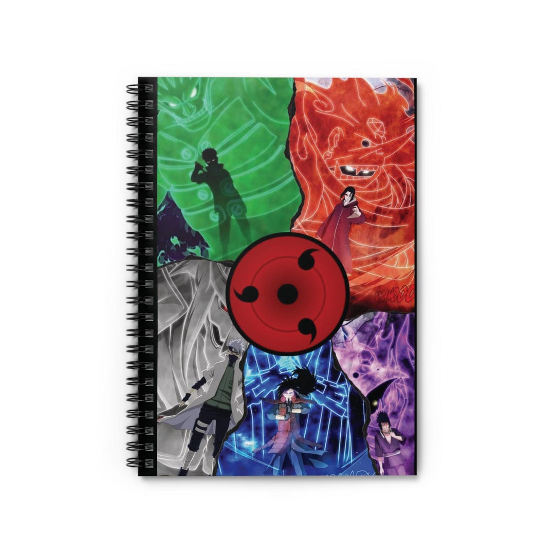 Anime Notebook Naruto Uchiha Clan Ruled Line Journal, Manga Diary - Etsy