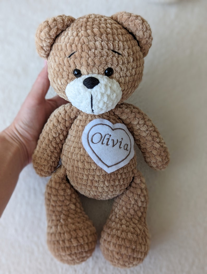 Personalized Teddy Bear for Baby, Custom Teddy Bear With Embroidered ...
