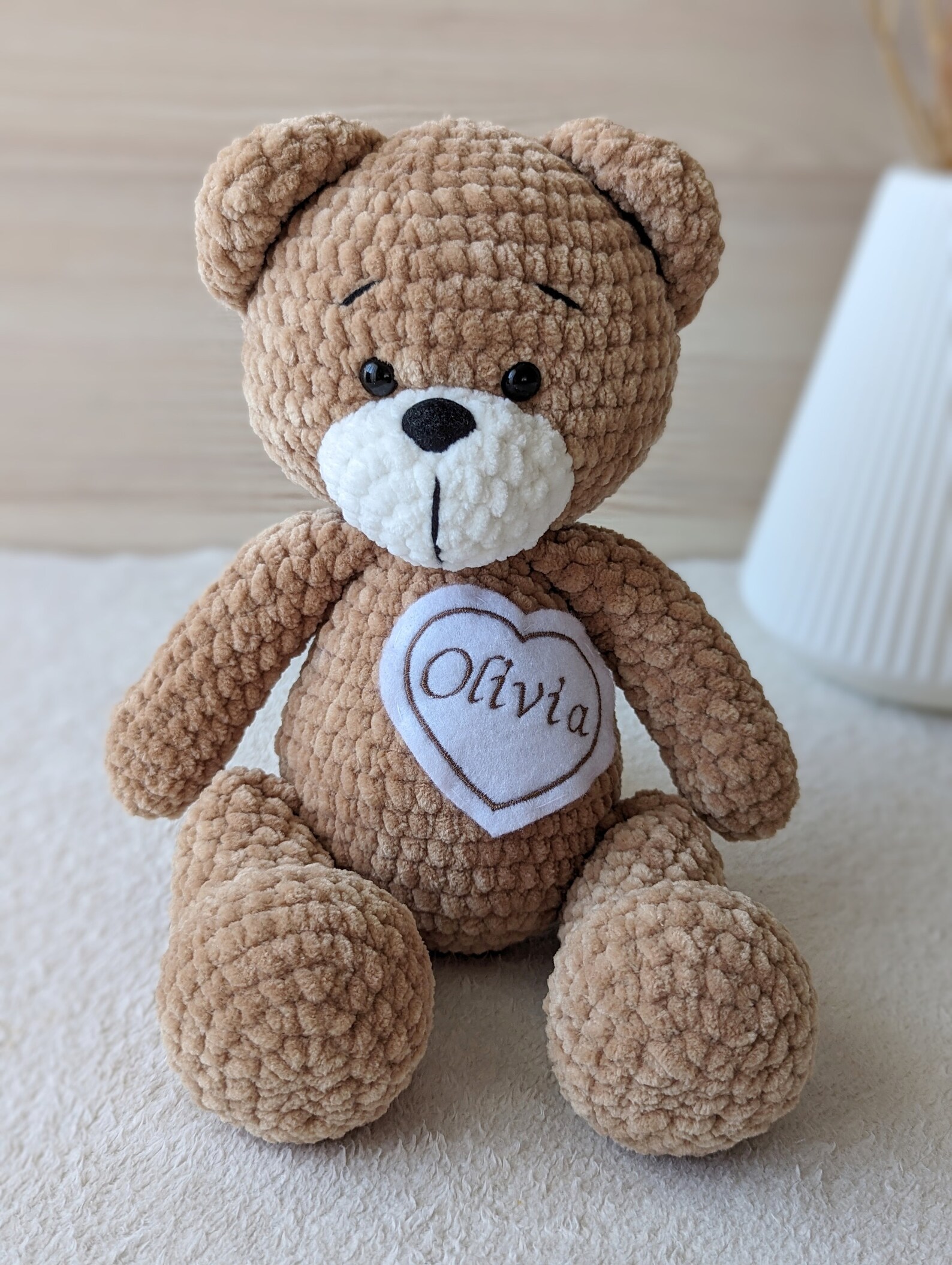 Personalized Teddy Bear for Baby, Custom Teddy Bear With Embroidered ...