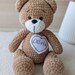 Personalized Teddy Bear for Baby, Custom Teddy Bear With Embroidered ...