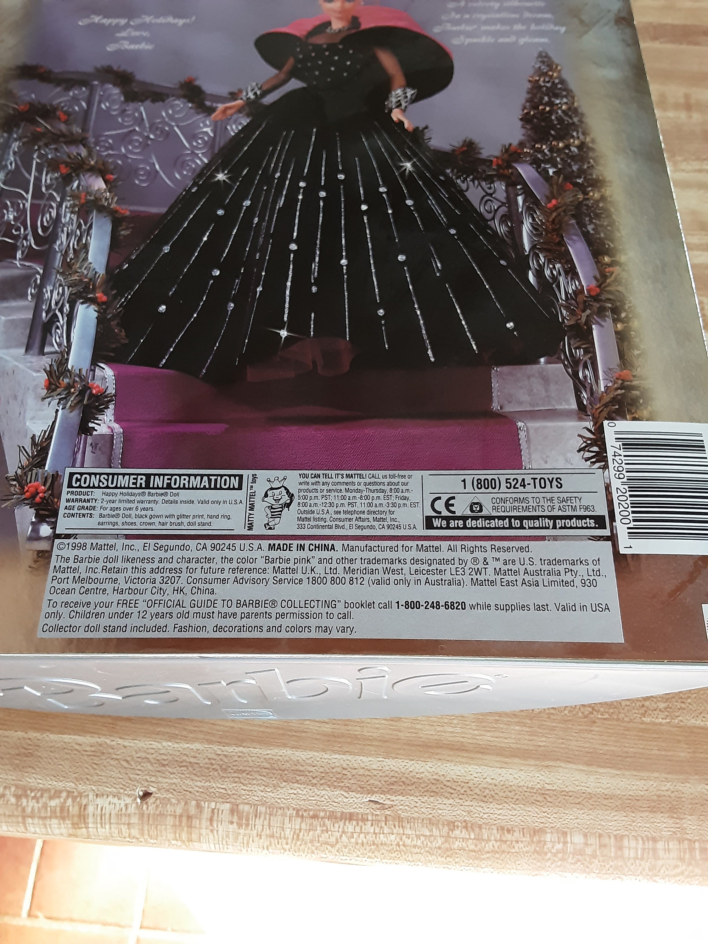 1998 Holiday Barbie With Errors - Etsy