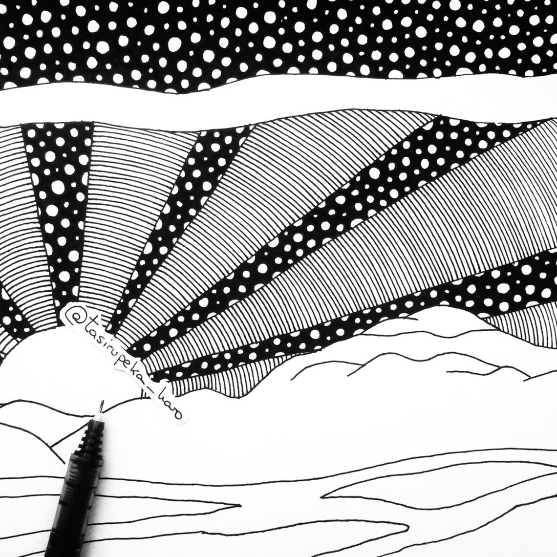 Roy Lichtenstein Sunrise Wall Art Zentangle Sun - Etsy