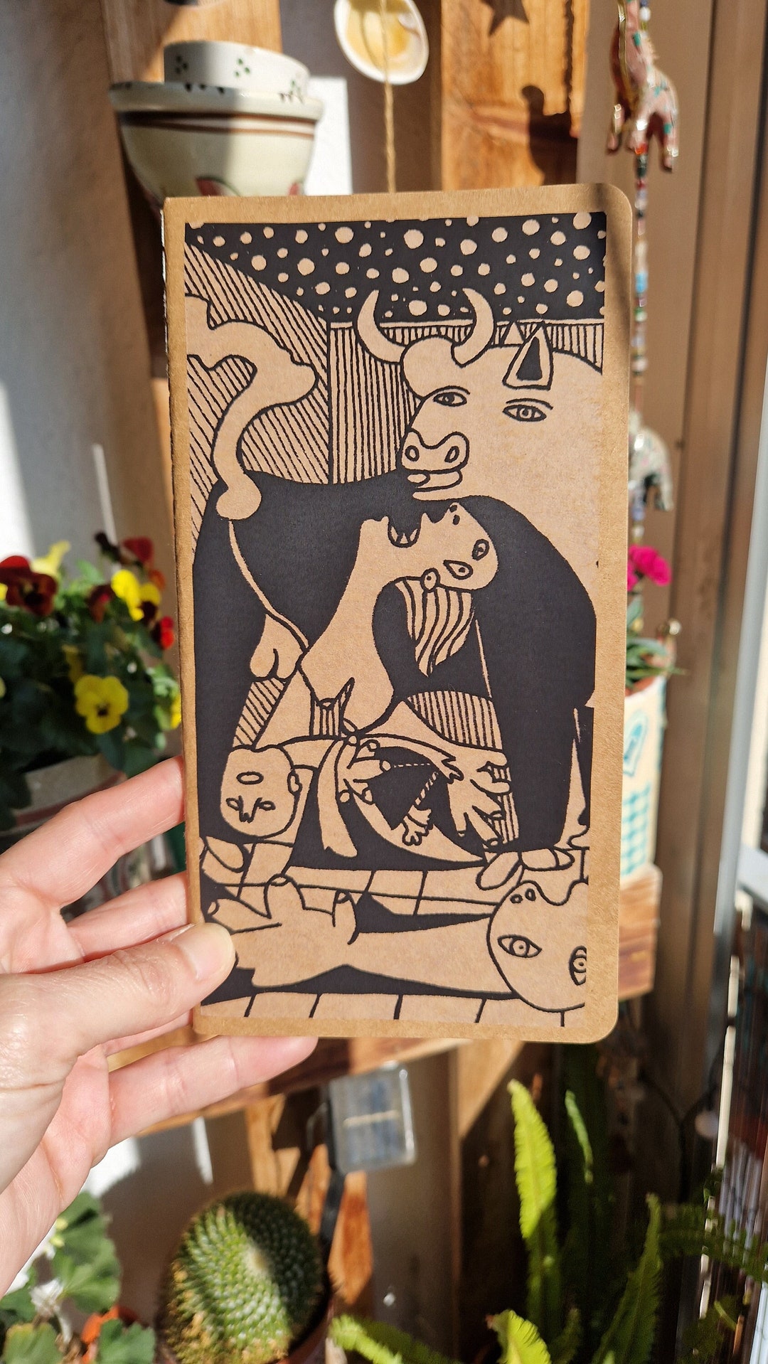 Guernica Rustic Kraft Notebook Picasso Diary, Natural Brown Notebook ...