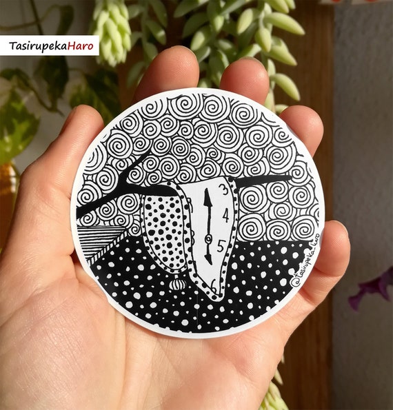 Salvador Dali Sticker Clock Surreal Famous Painting | Etsy