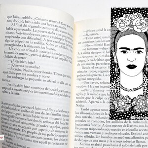 Portrait With Flowers Frida Kahlo Bookmark, Gift for Artist, Famous ...