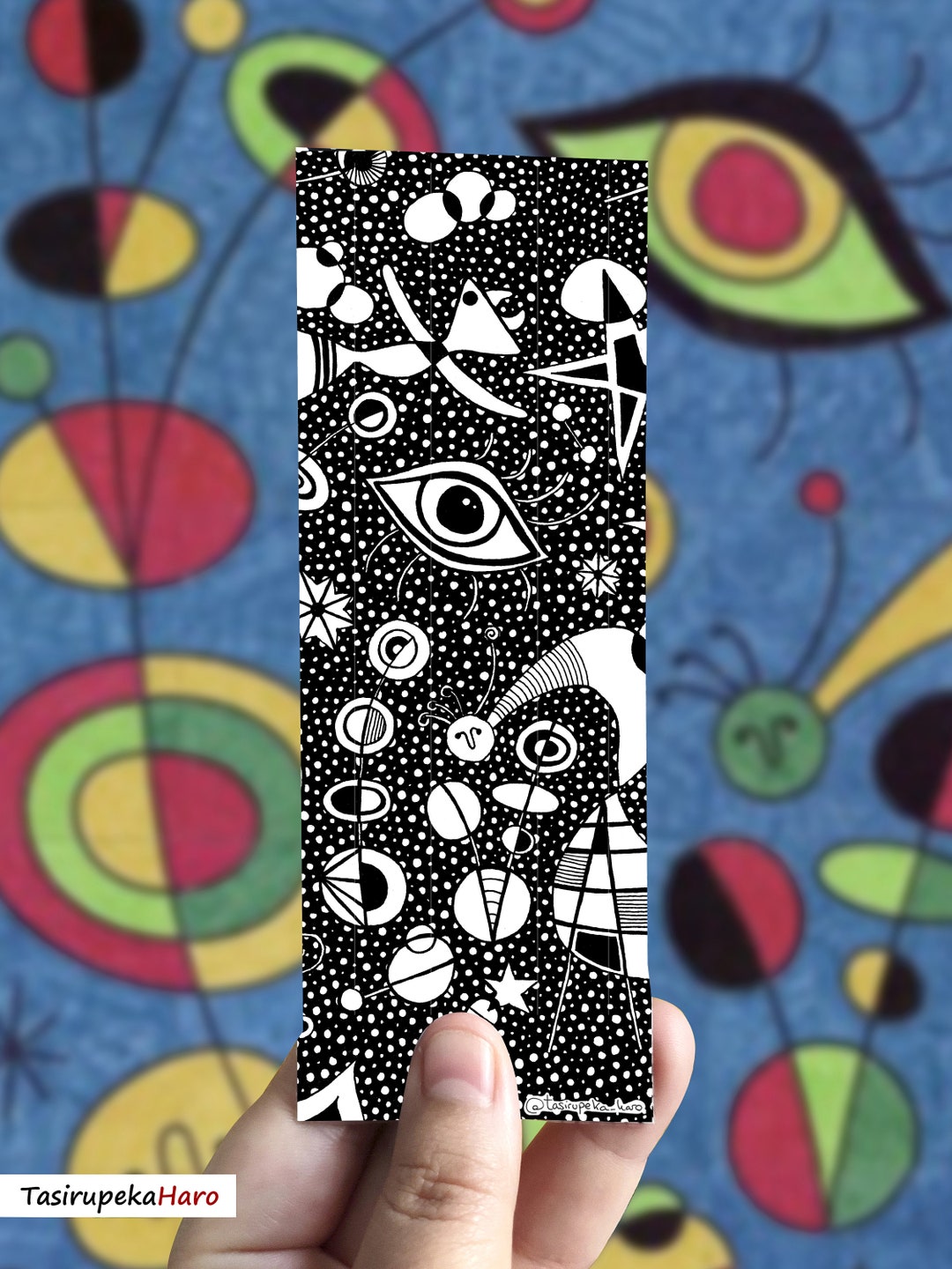 Bookmark Constellations Joan Miró, Surreal Stars Bookmark, High Quality ...