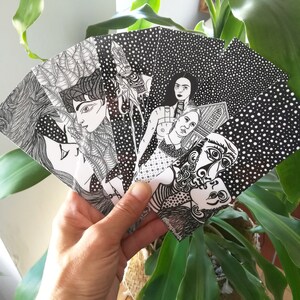 American Gothic Bookmark, Grandparents Couple Art, Farmer and Wife ...