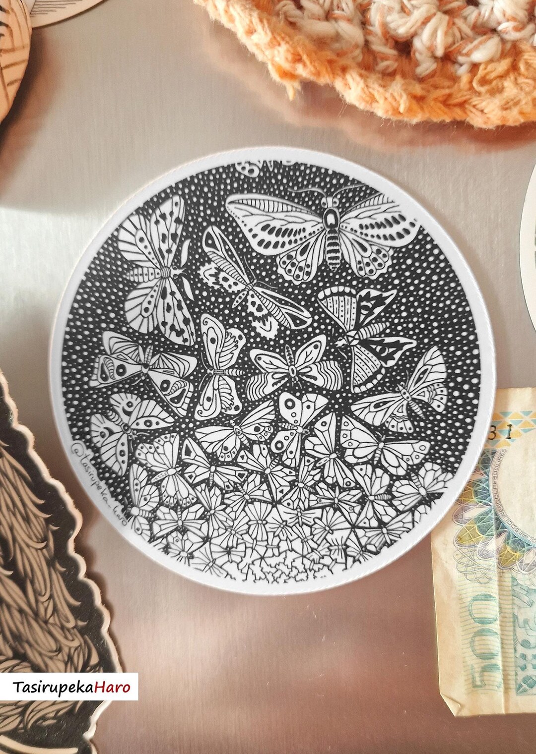 Escher Magnet Butterflies, Famous Painting, Kitchen Decor, Surreal ...