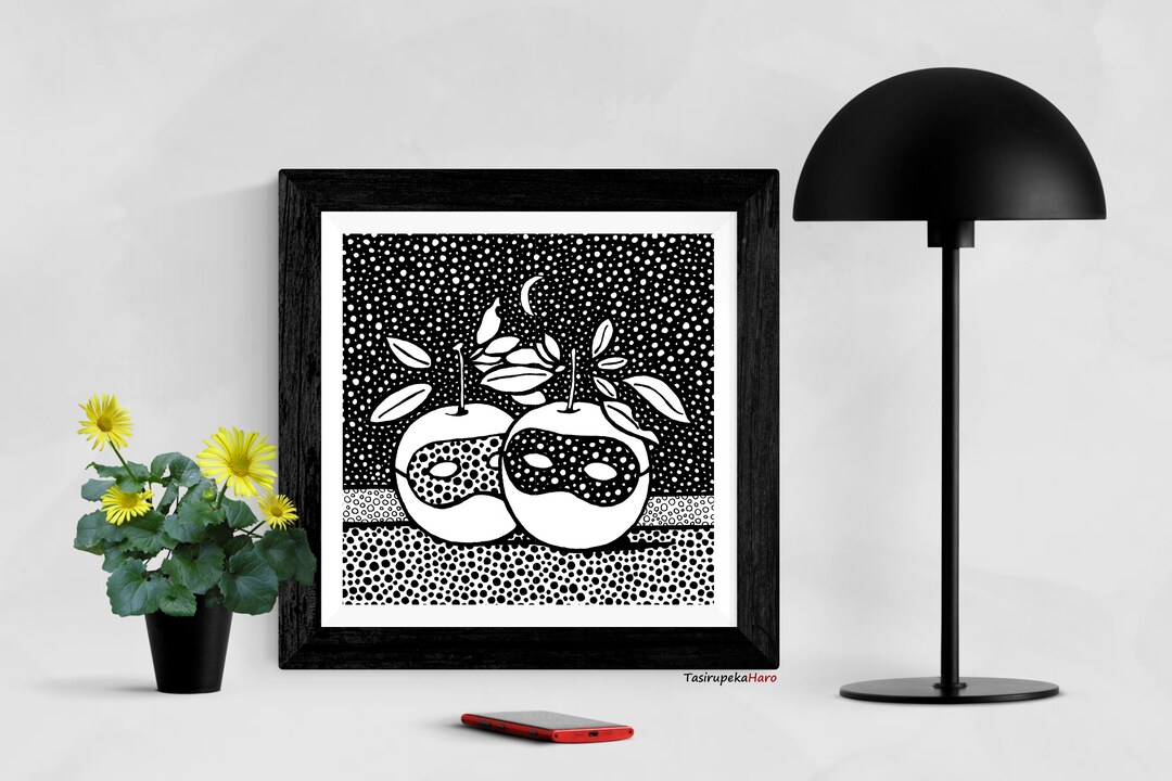 Magritte Art Print the Married Priest, Famous Painting, Apples and ...