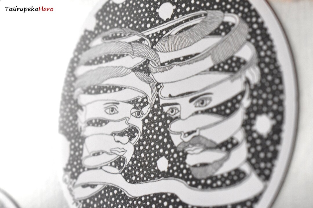 Escher Magnet, Band of Union Painting, Kitchen Decor, Surreal ...