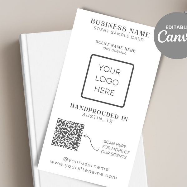 Scent Sample Card - Etsy