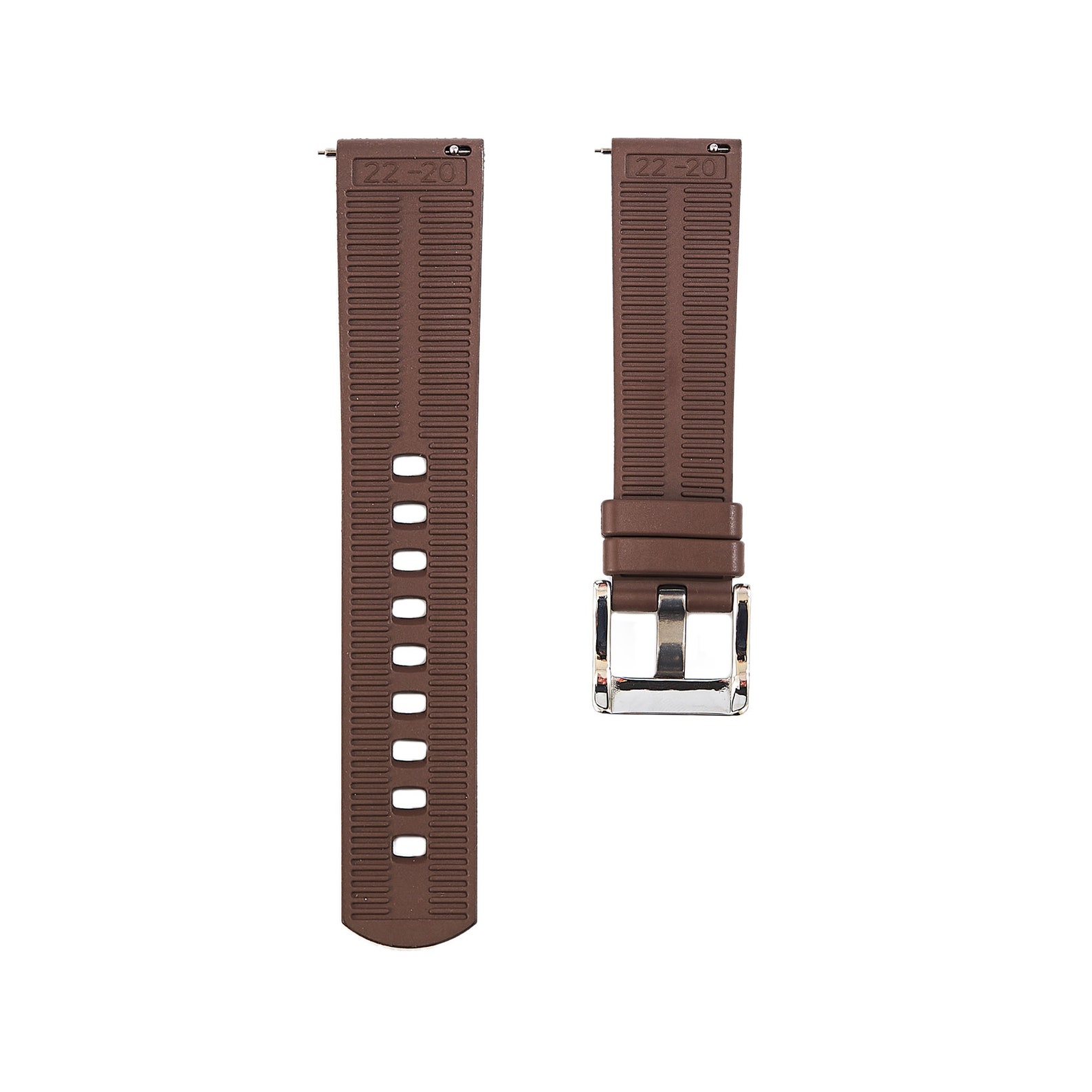 22mm Mariner FKM Rubber Watch Strap Quick-release Ridge Texture Watch ...