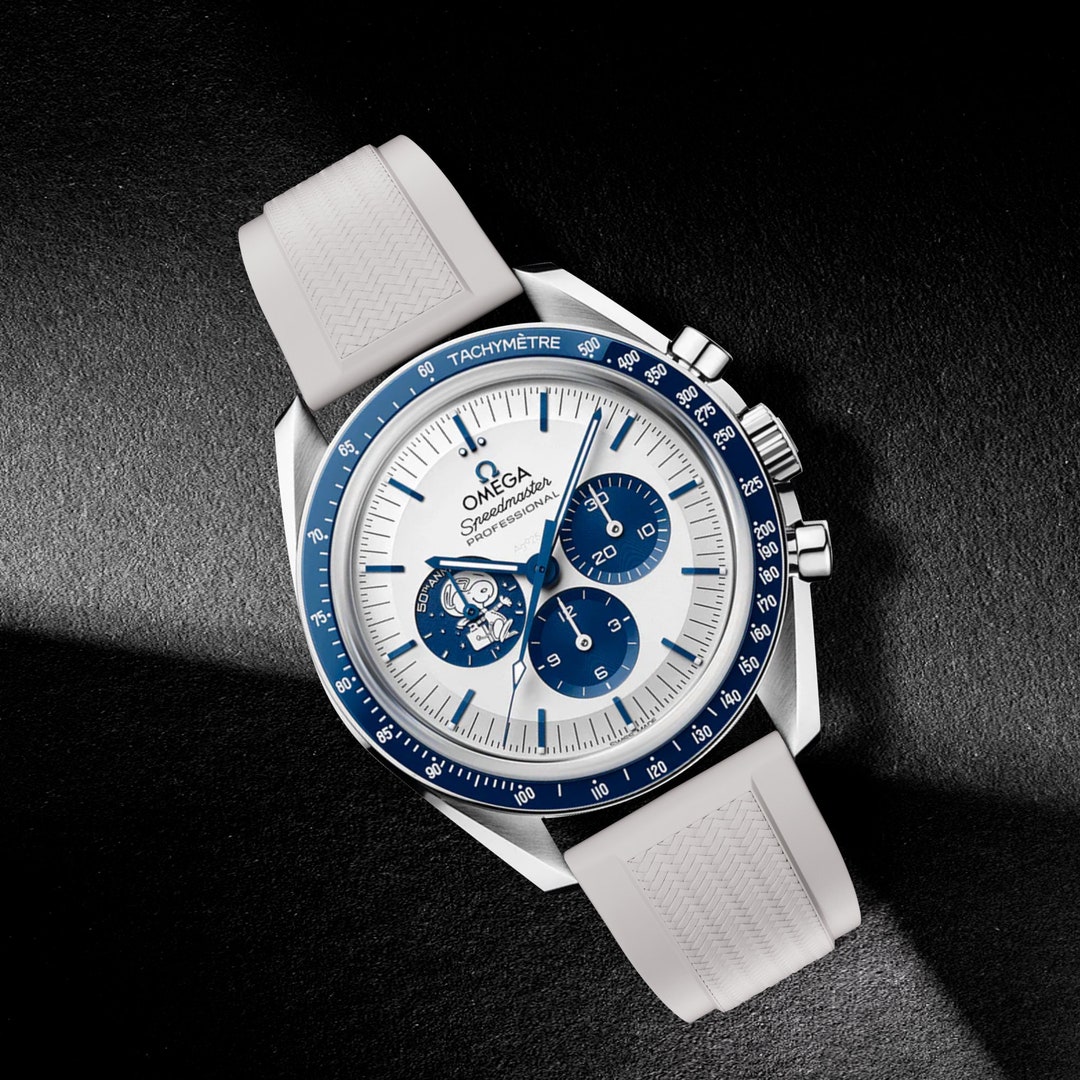 Stryke Silicone Watch Strap: Quick-release Band for Omega Speedmaster ...