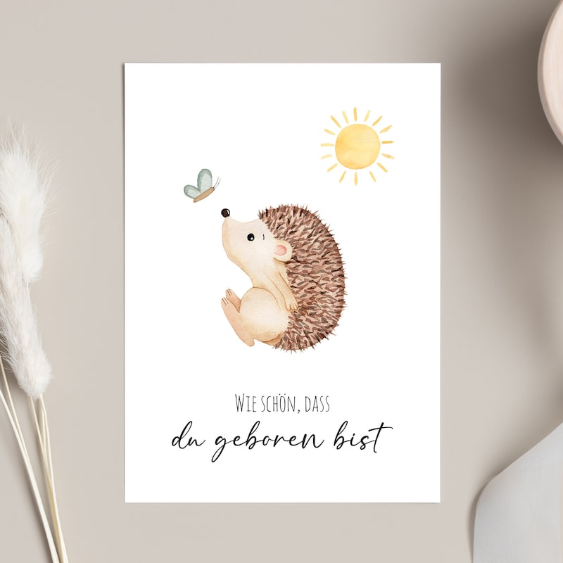 Personalisierte igel karte - Etsy.de