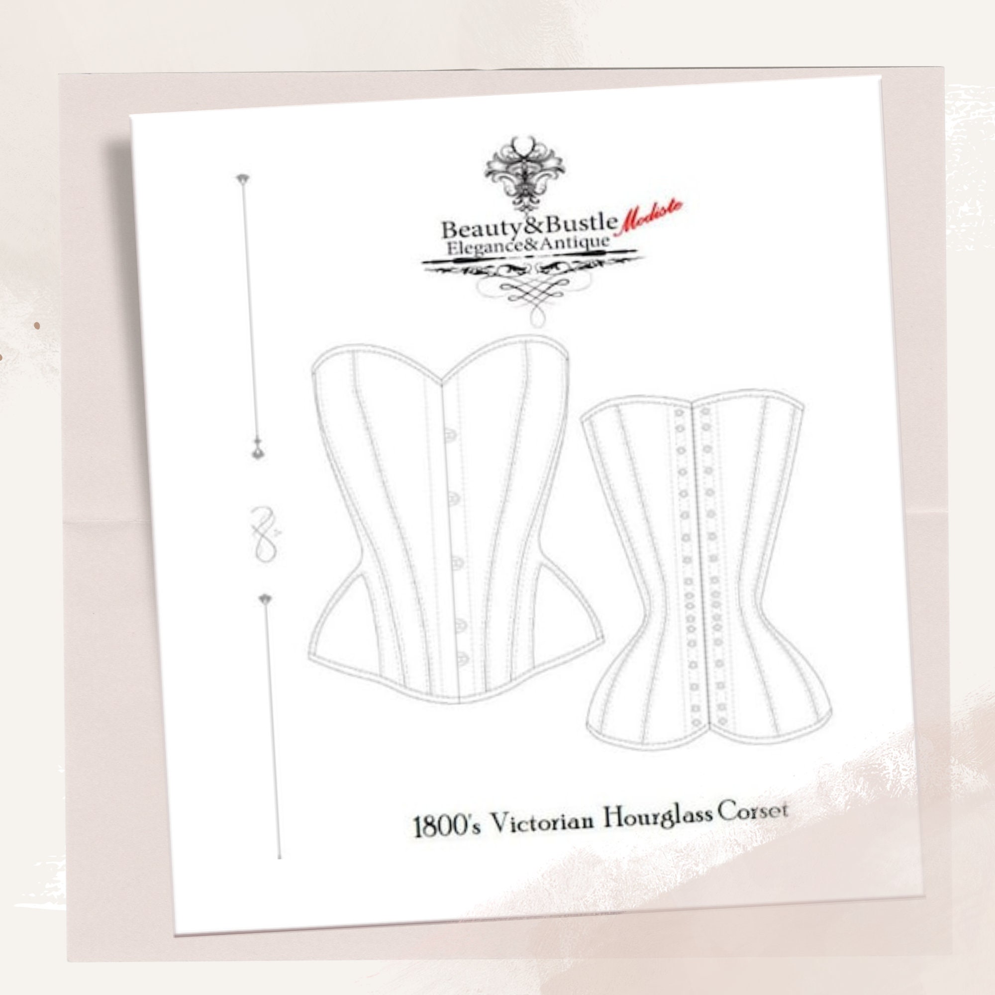 Multi-size Corset Symington Style Hip Gore Corset Pattern Pdf ...
