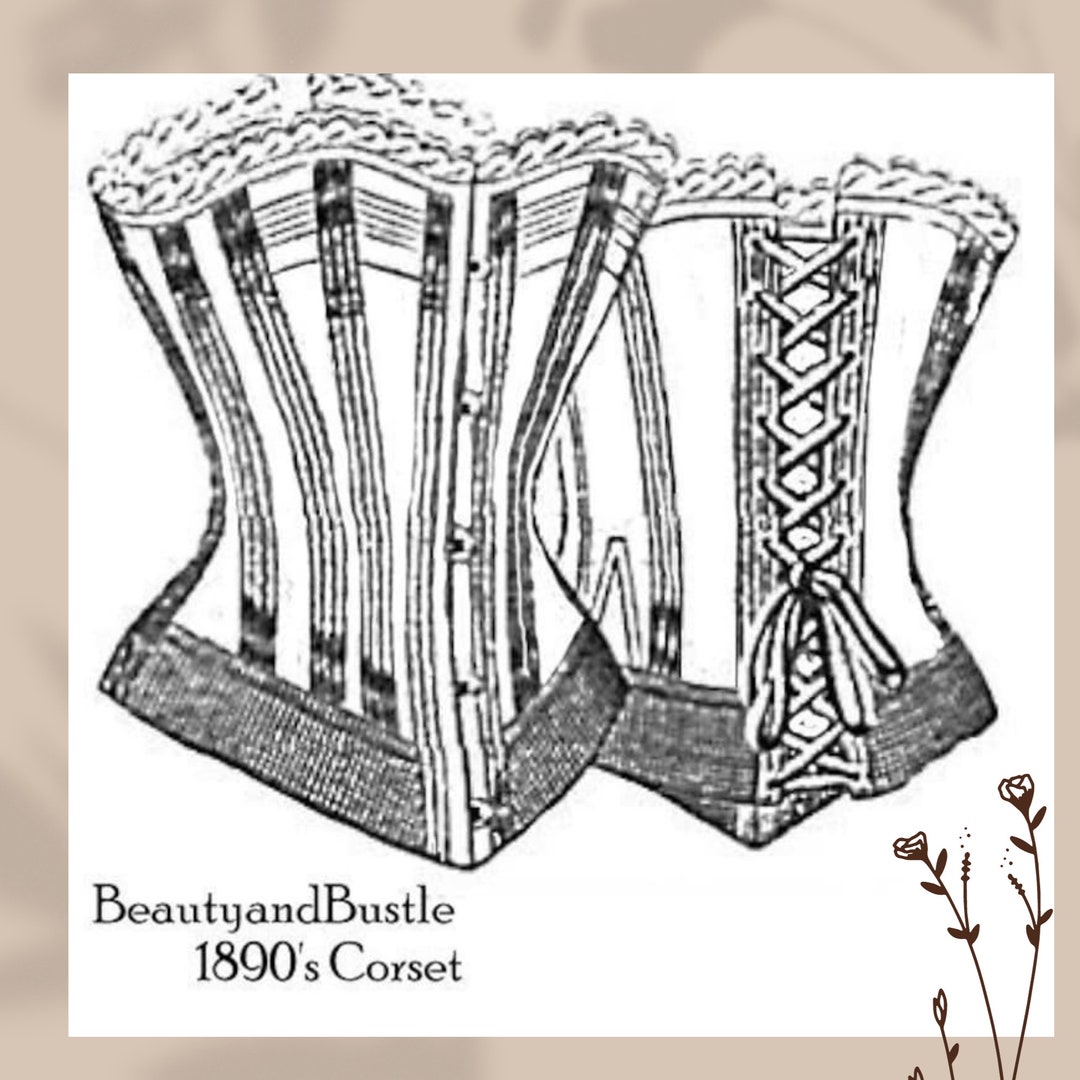 1897 DE GRACIEUSE Corset Sewing Pattern: Authentic Victorian Style (PDF ...